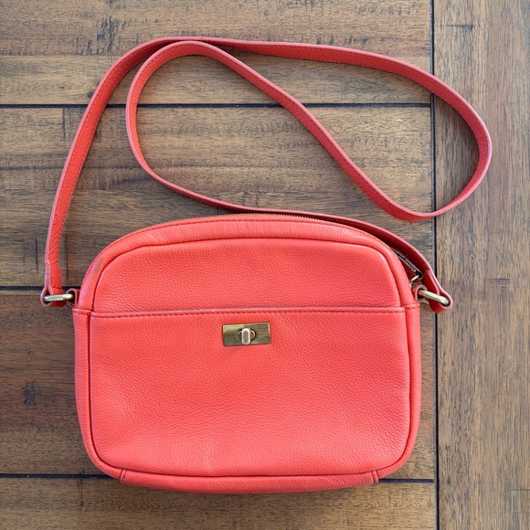 J. Crew | Bags | J Crew Crossbody Bag Orangecoral | Poshmark